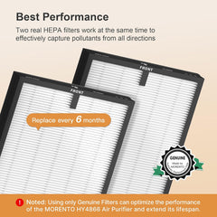 MORENTO HY4866G Replacement Filter for HY4866 Air Purifer, Original Ve ...